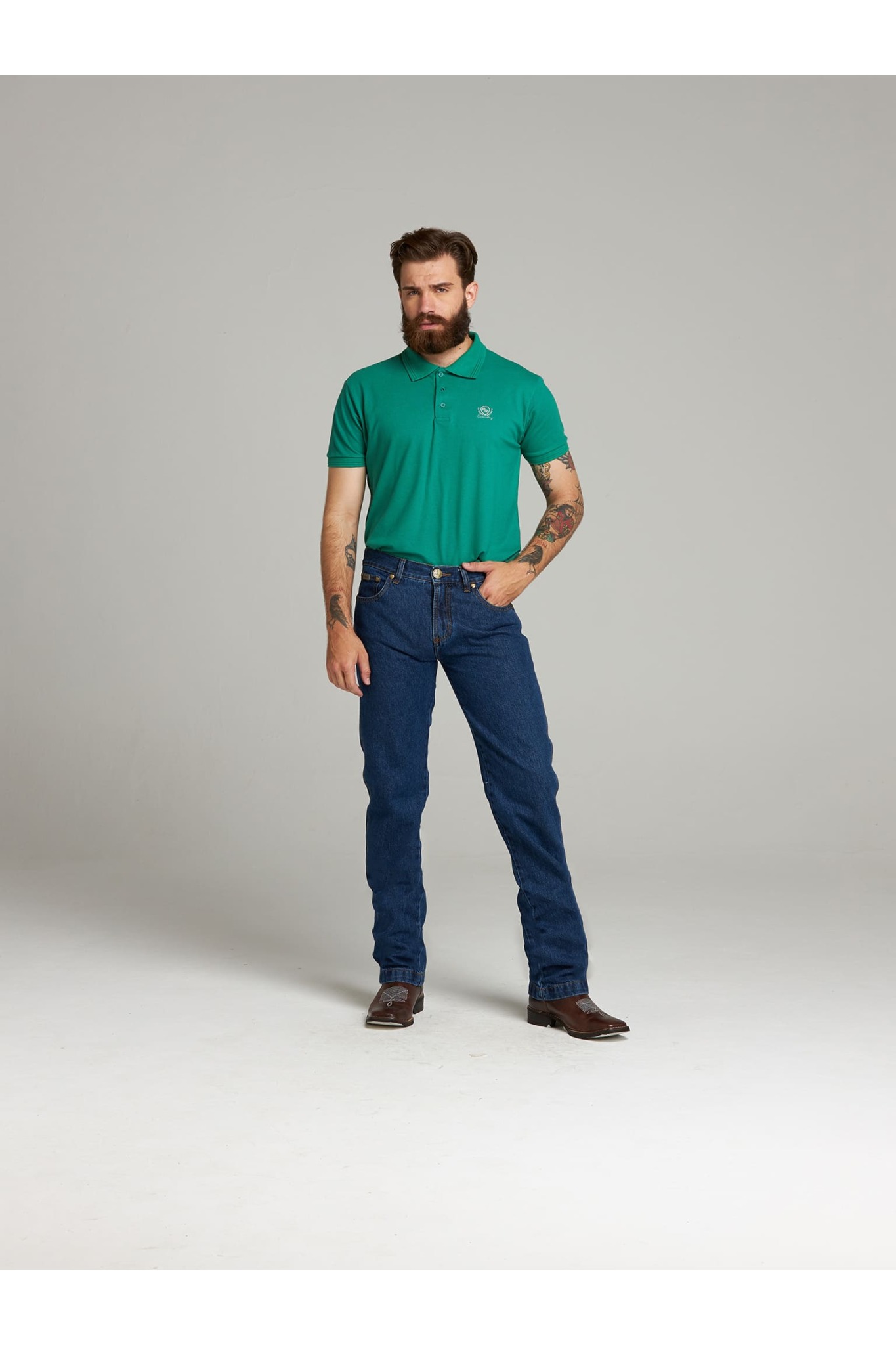 Calça Jeans Masculina Reta Country Pura Raça Jeans Jeans 100